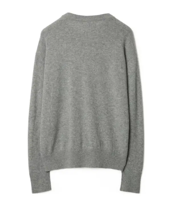 Burberry Logo Intarsia-knit Crewneck Jumper - Gray