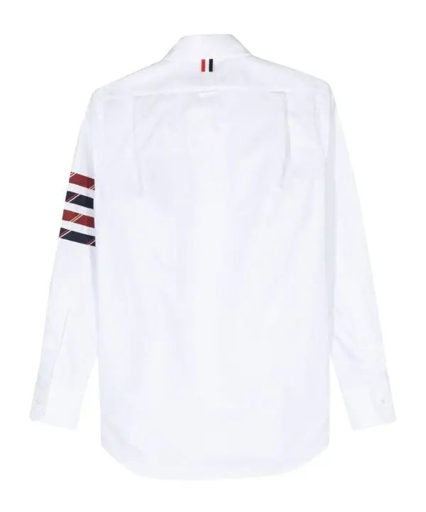 Thom Browne Stripe Detailed Long-sleeved Shirt - No