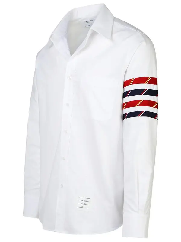 Thom Browne Stripe Detailed Long-sleeved Shirt - No