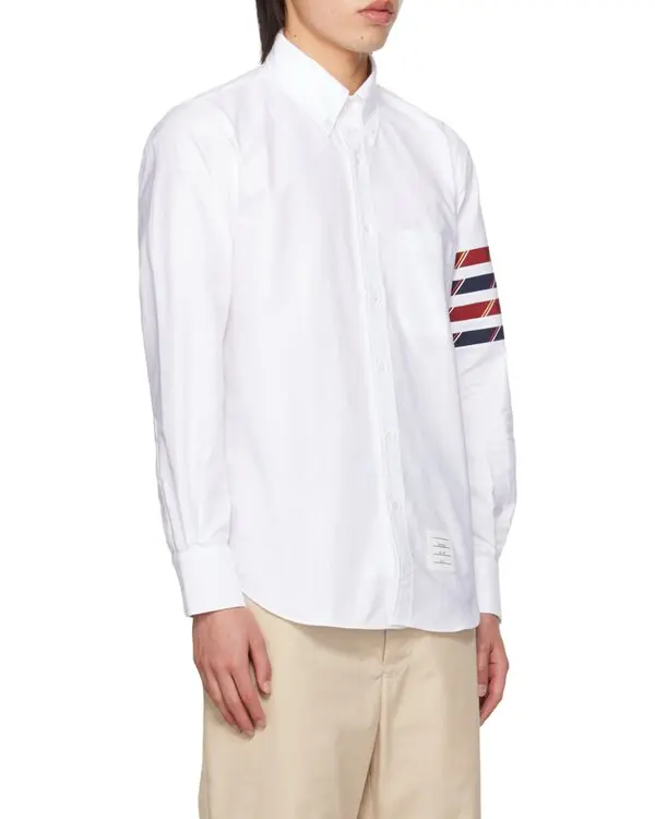 Thom Browne Stripe Detailed Long-sleeved Shirt - No