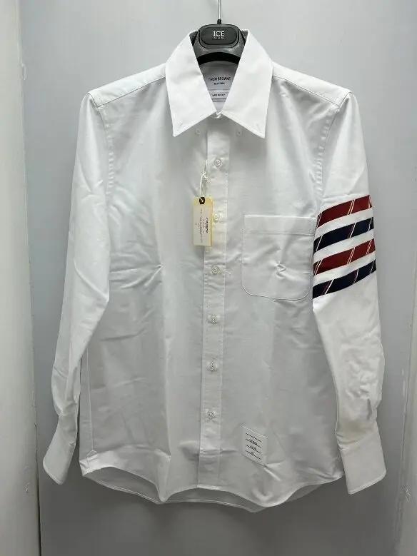 Thom Browne Stripe Detailed Long-sleeved Shirt - No