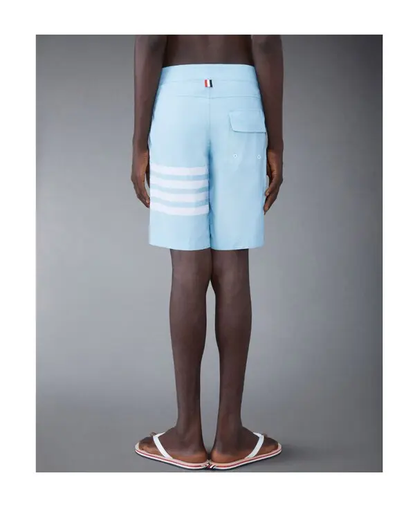 Thom Browne 4-bar Drawstring Shorts - Blue