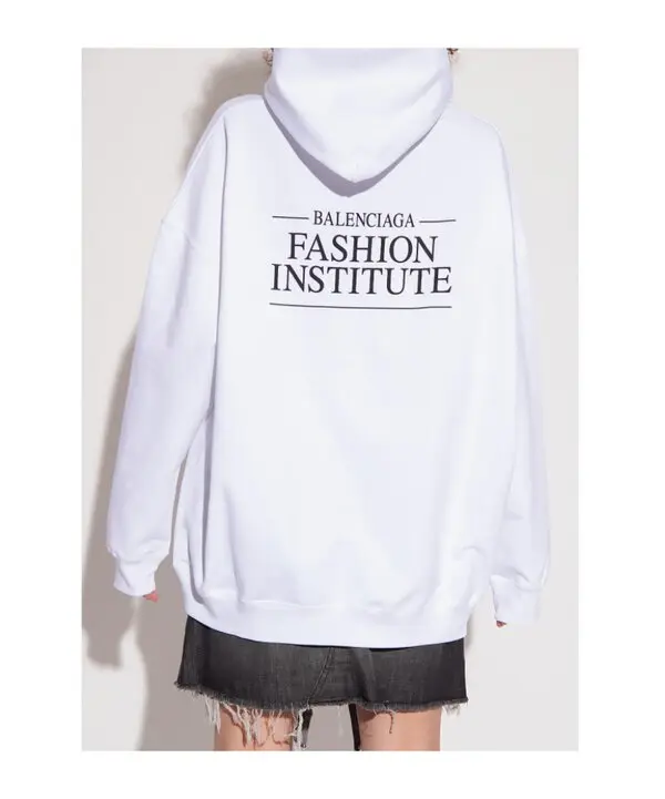 Balenciaga Logo Printed Hoodie
