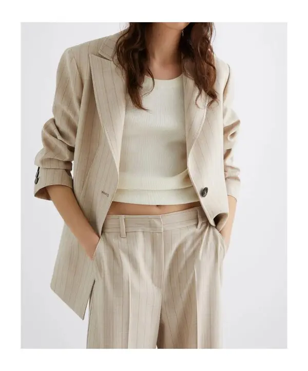 Marella Stretch Canvas Blazer