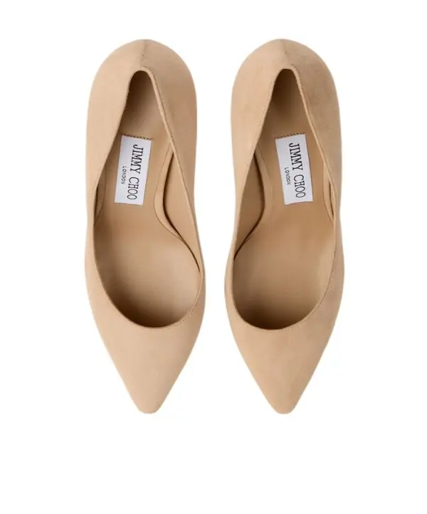 JIMMY CHOO Romy Pointed Pumps - Chai