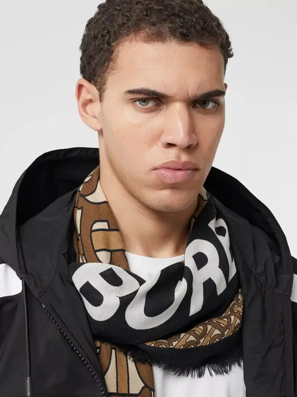 Burberry Monogram-print Scarf