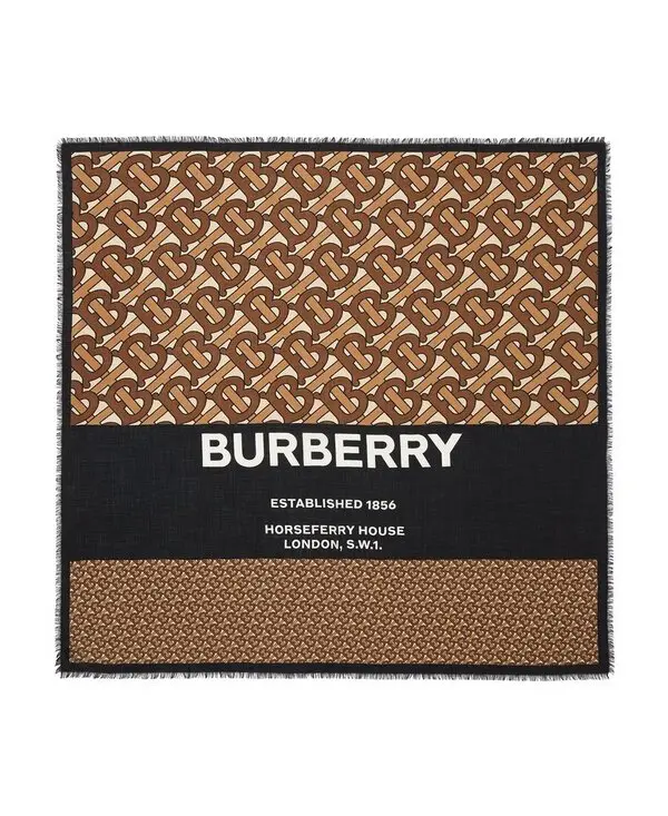 Burberry Monogram-print Scarf