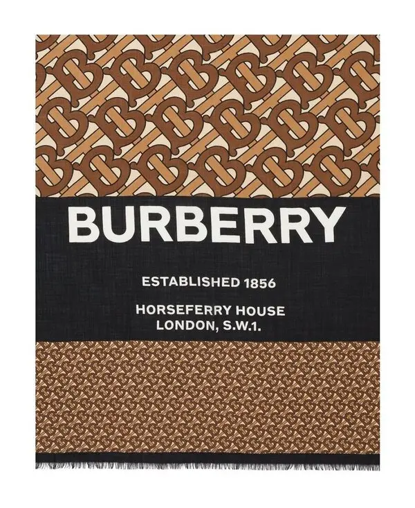 Burberry Monogram-print Scarf