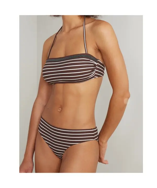 Brunello Cucinelli Striped Bikini Bottoms
