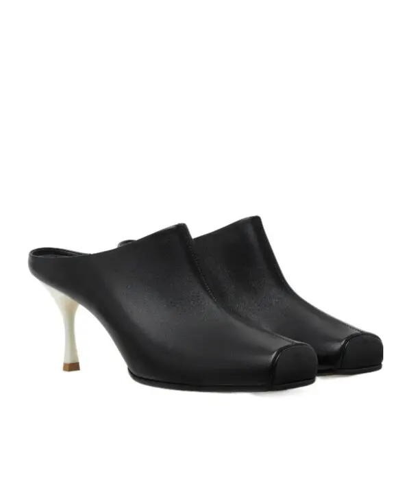 MAISON MARGIELA Square Toe Ballerina Mules