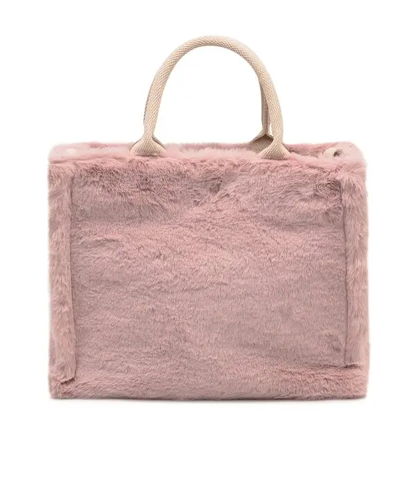 Marni Faux Fur Tote Bag - Pink