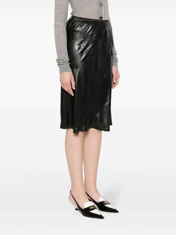 N.21 Embroidered Lace Knee-length Skirt