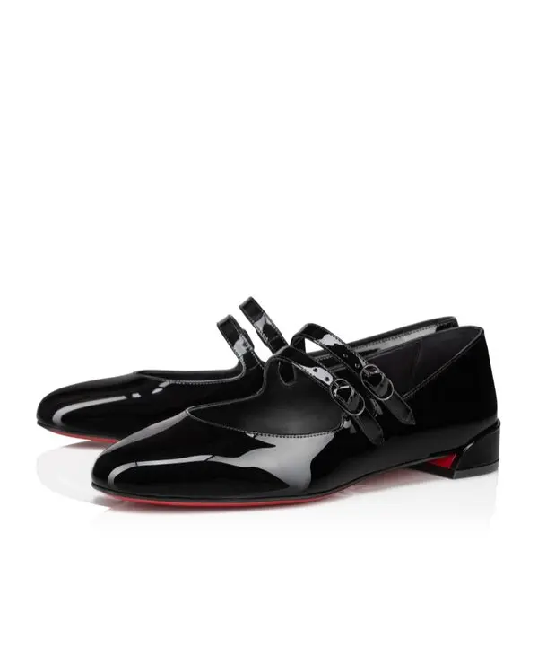 CHRISTIAN LOUBOUTIN Sweet Jane Buckled Ballerinas