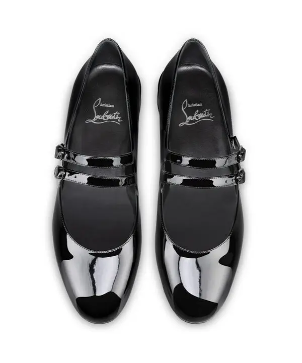 CHRISTIAN LOUBOUTIN Sweet Jane Buckled Ballerinas