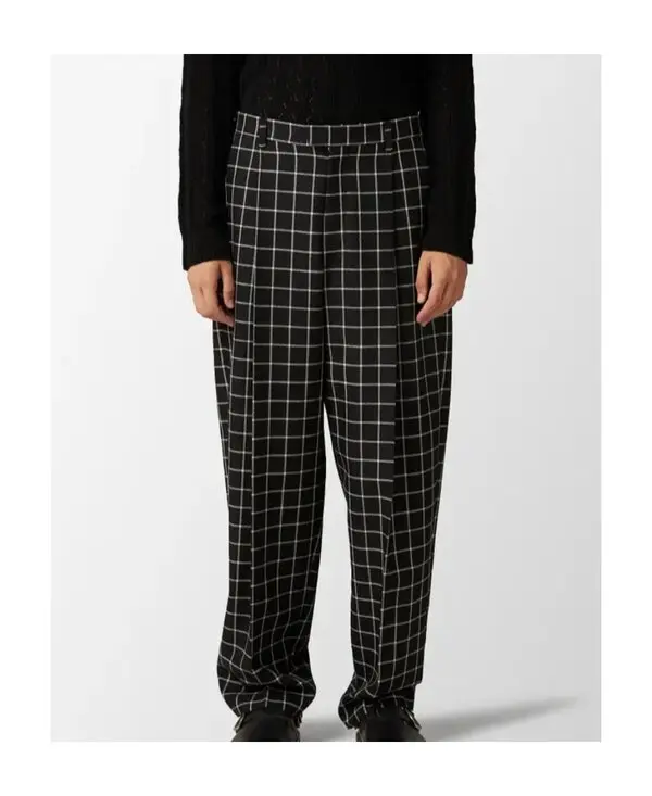 Marni Plaid Tailored Trousers - Black