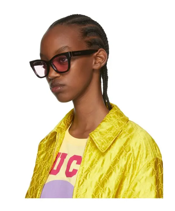 Gucci Cat Eye Frame Logo Sunglasses