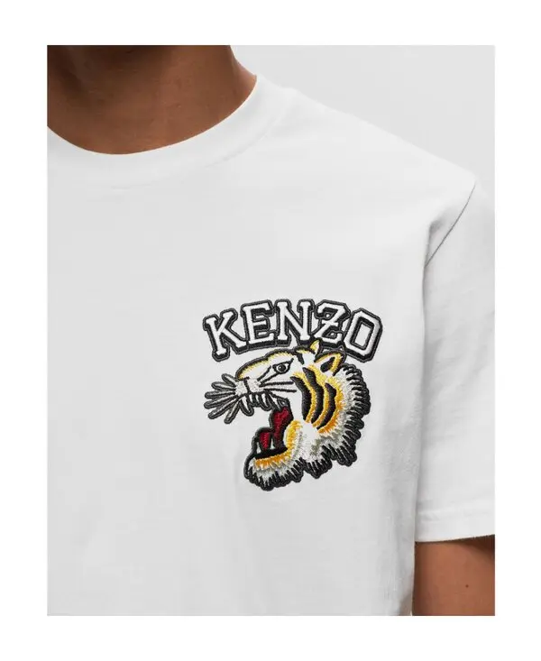 Kenzo Logo Embroidered Crewneck T-shirt