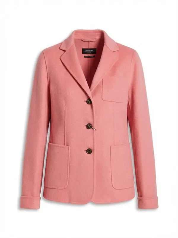 Max Mara Long-sleeved Suit Coat With Notched Lapel And Patch Pockets