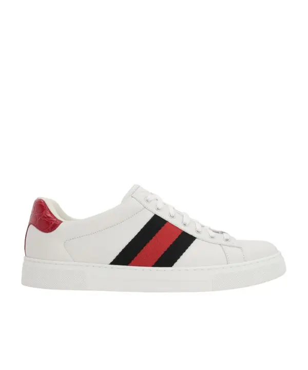 Gucci Ace Low-top Sneakers - White/red