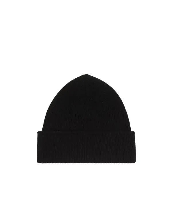 MAISON MARGIELA Logo Patch Ribbed Beanie