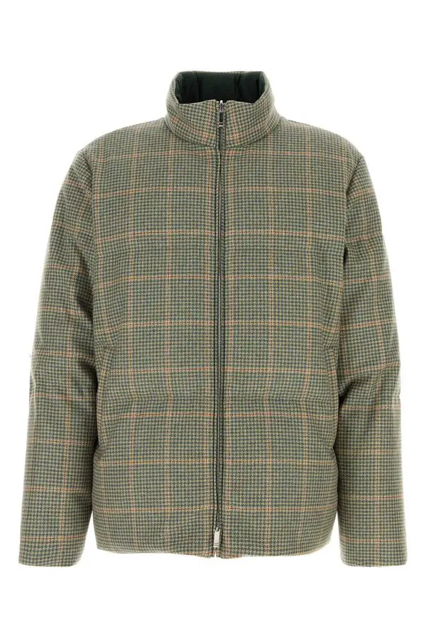 Thom Browne Reversible Funnel Neck Down Jacket With Graphic Pattern - No