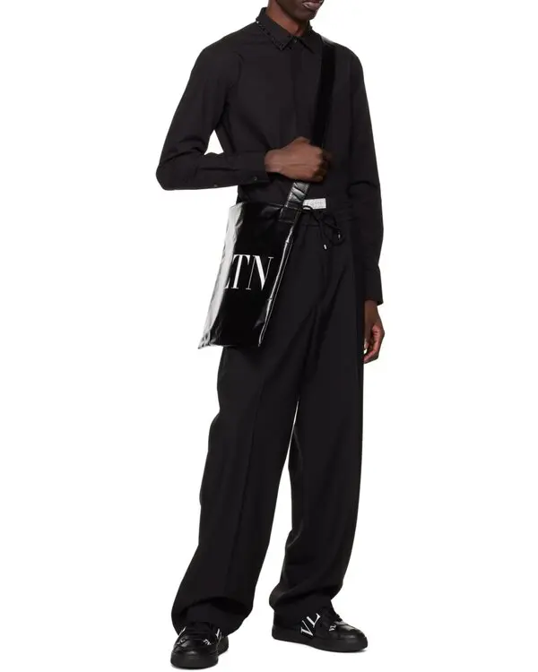Valentino Garavani Vltn Logo Printed Tote Bag