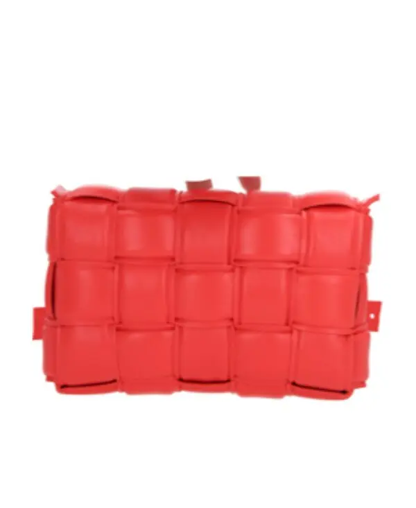 Bottega Veneta Padded Cassette Small Crossbody Bag - Red