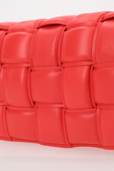 Bottega Veneta Padded Cassette Small Crossbody Bag - Red
