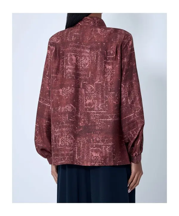 Max Mara Long Sleeve Printed Shirt