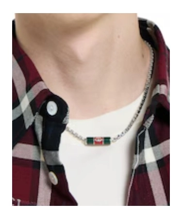 Gucci Necklace With Web Detail