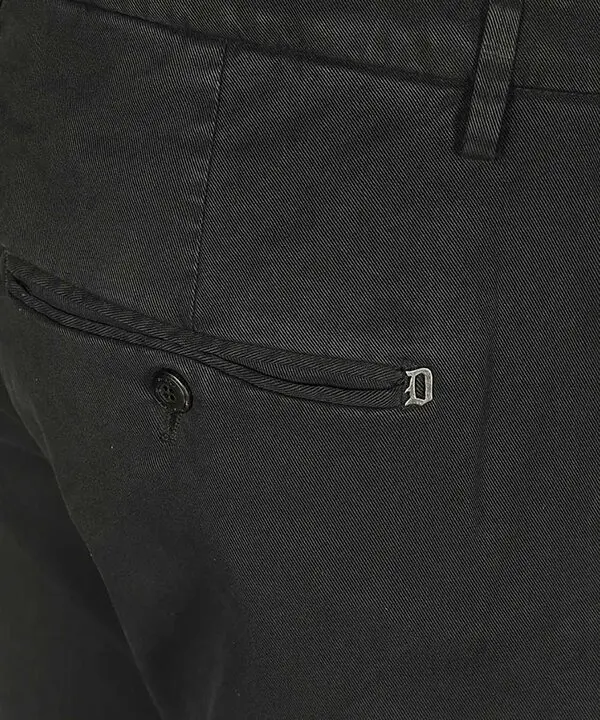 DONDUP Belt-loop Casual Pants With Multiple Pockets - Black