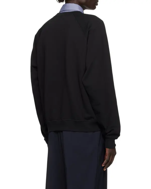 VIVIENNE WESTWOOD Logo Embroidered Crewneck Sweatshirt - Black