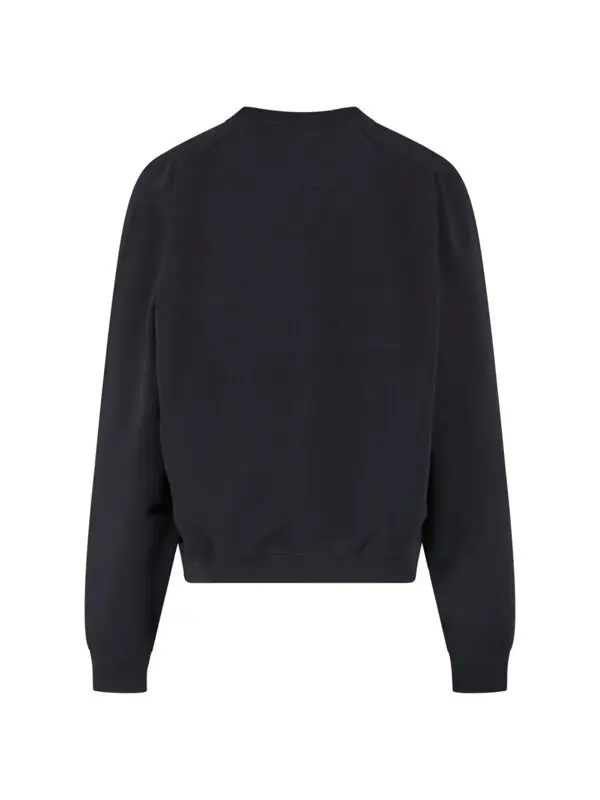 VIVIENNE WESTWOOD Logo Embroidered Crewneck Sweatshirt - Black