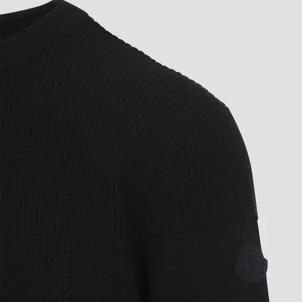 Moncler Crewneck Knit Sweater With Long Sleeves