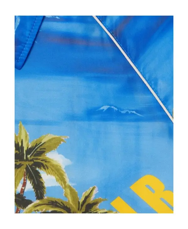 Gucci Tropical Printed Press-stud Fastened Jacket