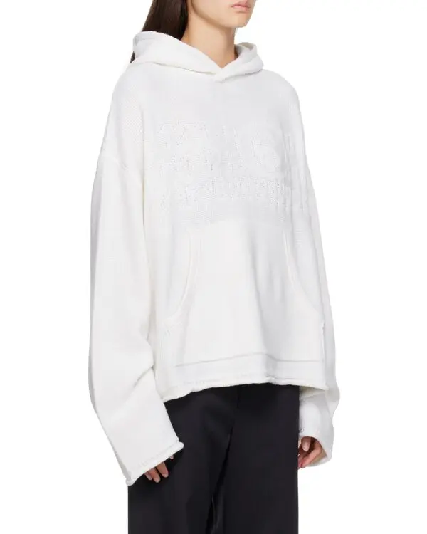 MAISON MARGIELA Textured Logo Hoodie