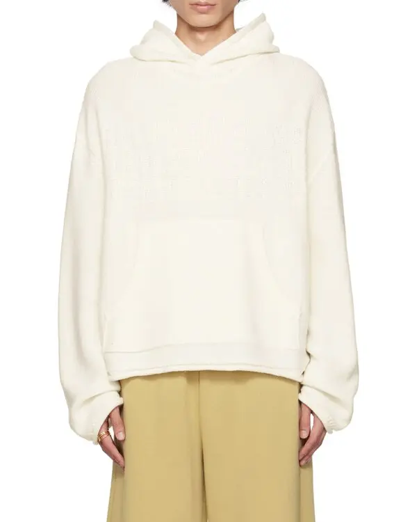 MAISON MARGIELA Textured Logo Hoodie
