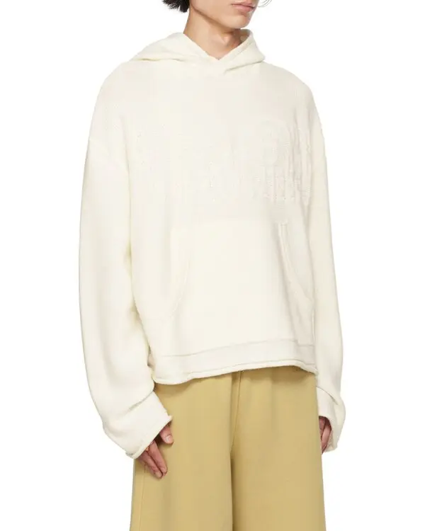 MAISON MARGIELA Textured Logo Hoodie