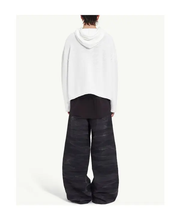MAISON MARGIELA Textured Logo Hoodie