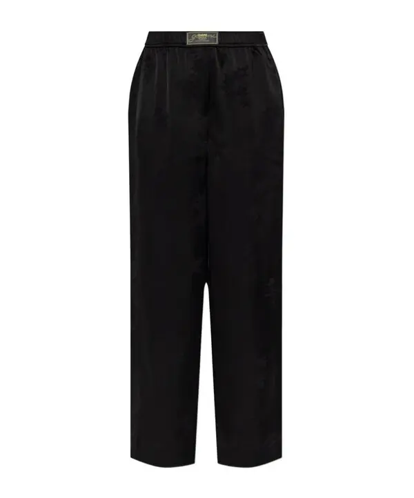GANNI Loose Fit Floral Pattern Trousers