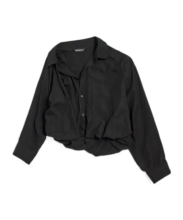 Balenciaga One-shoulder Long-sleeved Shirt