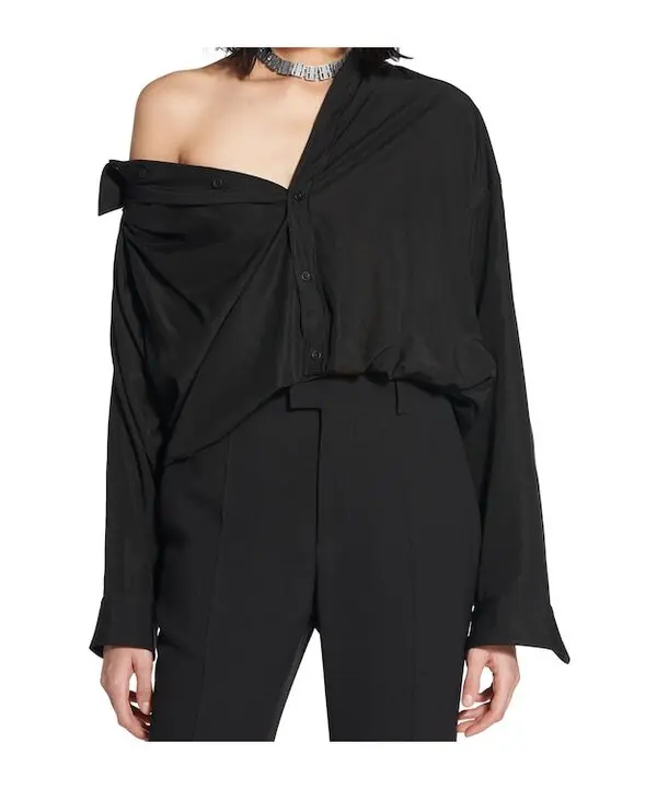 Balenciaga One-shoulder Long-sleeved Shirt