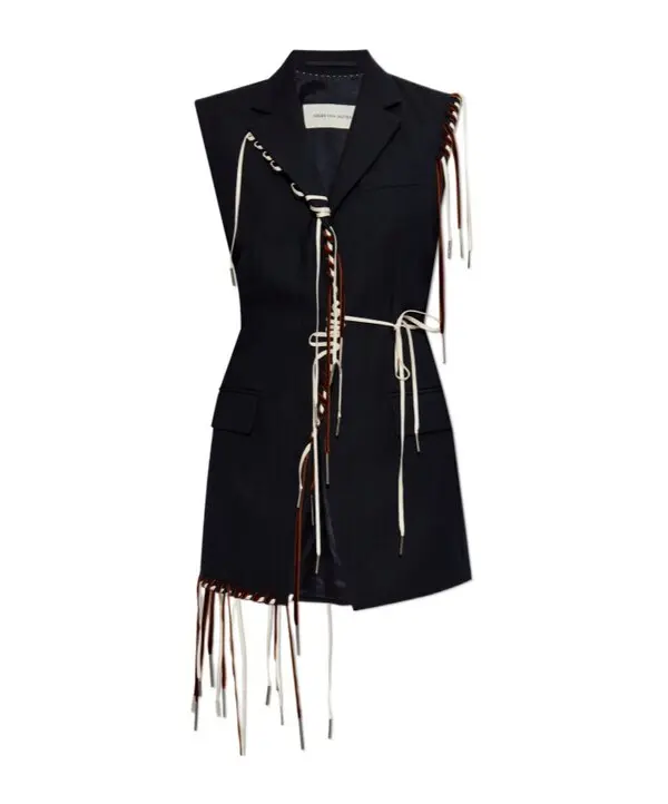 Dries Van Noten Embellished Sleeveless Jacket