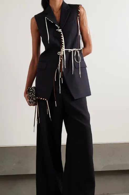 Dries Van Noten Embellished Sleeveless Jacket
