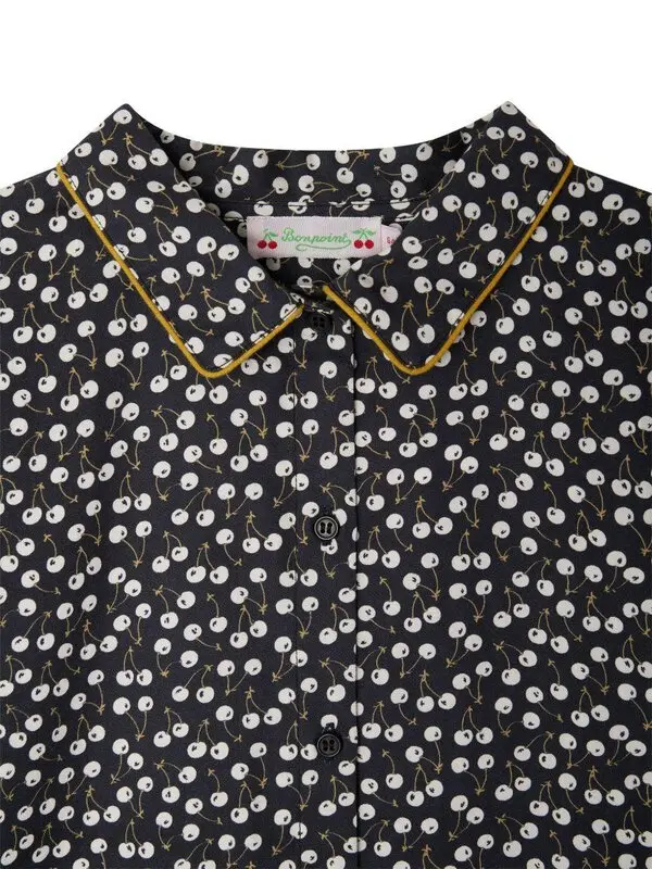 Bonpoint Jacinthe" Cherry Print Blouse - Black