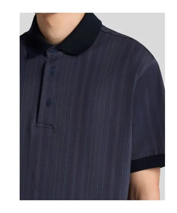 Etro Striped Short Sleeved Polo Shirt