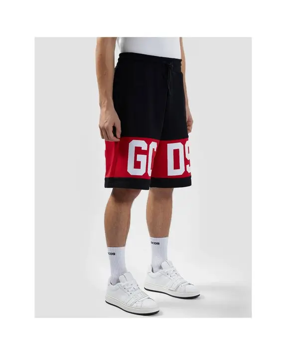 Gcds Logo Band Drawstring Shorts - Black