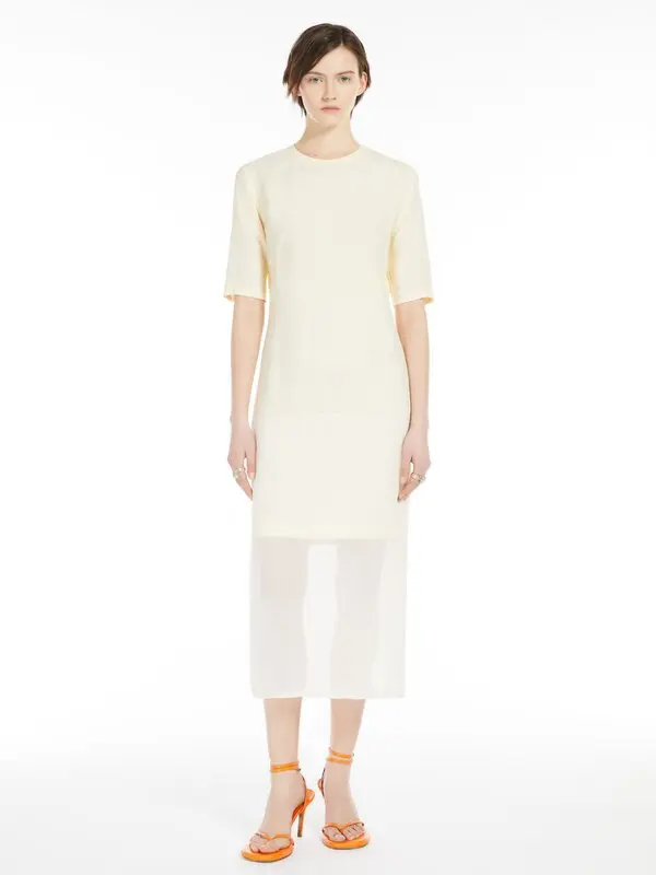 Sportmax Chiffon Paneled Midi Dress