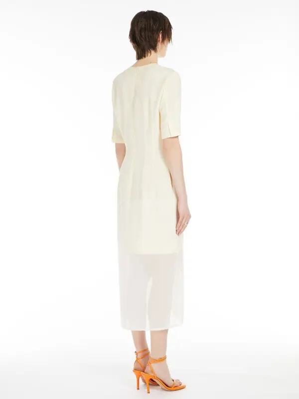 Sportmax Chiffon Paneled Midi Dress