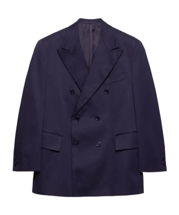 Prada Double-breasted Tailored Blazer - Navy